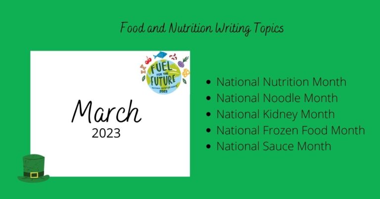 31+ March Blog Post Ideas for Dietitians | The Dietitian Editor