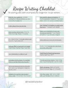 5 Must-Have Components of a Recipe | The Dietitian Editor